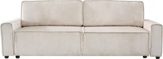 Habitat et Jardin Habitat et Jardin Cord-Sofa Montaigne mit Schlaffunktion - 3-Sitzer - Beige