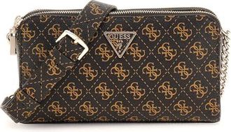 Guess Eco Erica Status Crossbody Brown Logo