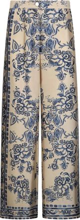 Liu Jo Femme, Pantalons, Multicolore, Taille: 38 FR Palazzo Pant