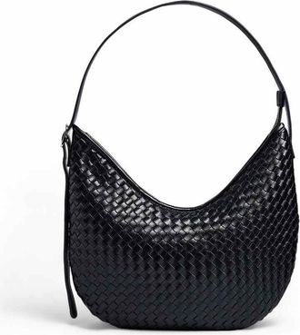 NA-KD Sac &agrave; main rond tiss&eacute; - Noir