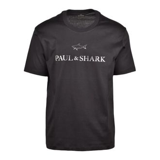 Paul & Shark Baumwoll-T-Shirt - - Tops - Herren - Schwarzk - 2XL