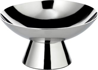 Edzard Schale Malibu (&Oslash; 13,5 cm H 7 cm) Edelstahl hochglanzpoliert - Podestschale, Dekoschale, skulpturale Deko