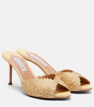 Aquazzura Mules Rio Flirt en raphia