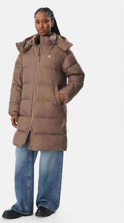 Calvin Klein Jeans Daunenjacke LV047H502G Dunkelbeige Regular Fit