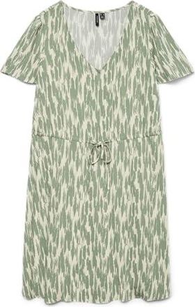 Vero Moda Short Dress Vmeasy Joy SS WVN GA Robe Courte, Bouleau, S Femmes