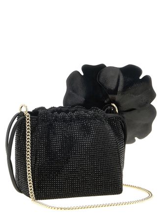 Pinko Flower Bucket Bag - Black