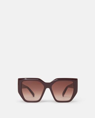 Stella McCartney Chunky Square Cat-Eye Sunglasses