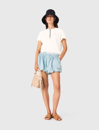 Maje T-Shirt Mit Sommerprint - Wei&szlig; - Gr&ouml;&szlig;e 32 - Maje