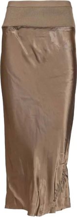 Rick Owens Femme, Jupes, Beige, Taille: 36 FR Gonna Knee Bias Skirt Dust