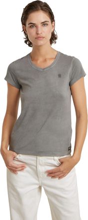 G-Star G-Star RAW Damen Eyben Slim V-Neck Top 2.0, Grau (wild Dove gd D24533-B059-G486), XXS
