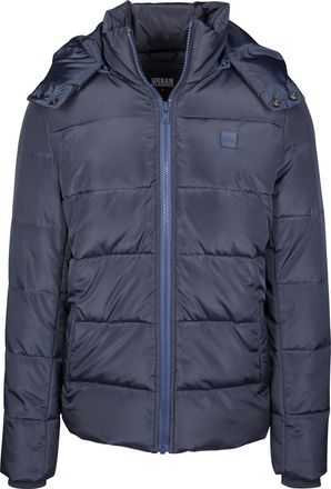 Urban Classics Herren Hooded Puffer Jacket Jacke, Navy, XXL