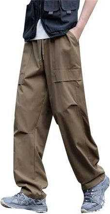Generic Pantalon cargo pour homme - Pantalon de travail militaire extensible multi-poches &eacute;lastique l&eacute;ger d&eacute;contract&eacute; avec cordon de serrage Pantalon de trava