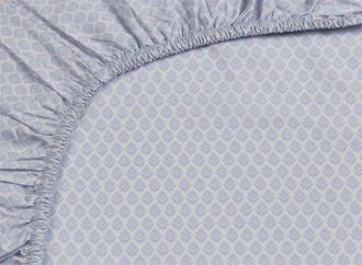 Pip Studio PIP Studio Thousand Leaves Spannlaken Farbe Blue Größe 140x200 cm