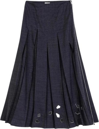 Alysi Femme, Jupes, Noir, Taille: 38 FR Gonna Carbone Skirt