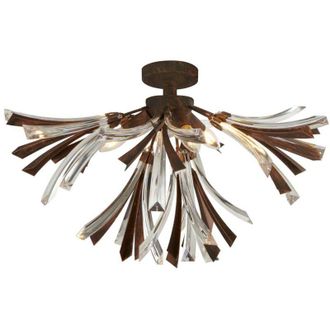 Searchlight Searchlight - Suspension shake 3L bronze et claire