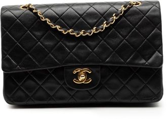 Chanel Hobo Bags - Medium Classic Lambskin Double Flap - Gr. unisize - in Schwarz - f&uuml;r Damen