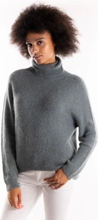 H2O Femme, Pulls, Bleu, Taille: 42 FR Crop Turtleneck Sweater
