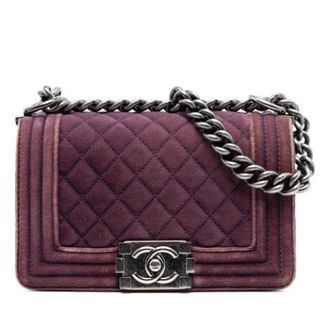 Chanel Pre-owned Boy Flap Umh&auml;ngetasche - - Pre-owned - Damen - Lila - ONE SIZE