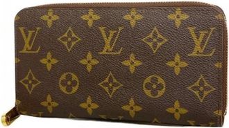 Louis Vuitton unisex, Pre-owned, Brun, Taille: ONE Size Portefeuille en tissu Pre-owned