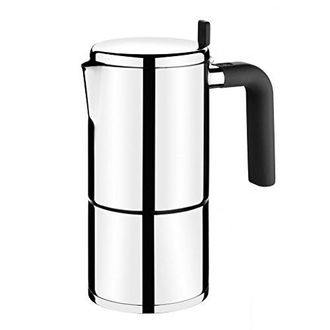 Bra Bali | Italienische Kaffeemaschine, Edelstahl, 18/10, 10 Tassen, 10 cm