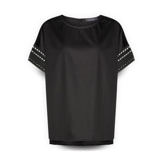 Elena Miro Bluse mit Spitzendetails - - Blouses & Shirts - Damen - Schwarzk - 3XL