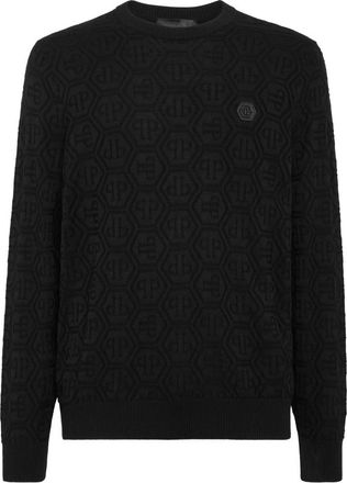 Philipp Plein Herren, Strickwaren, Schwarzk, SGröße