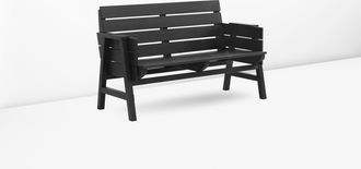 Amata USMA Outdoor 2-Sitzer Loungesessel - FSC-zertifizierte Gartenbank aus Kiefernholz, ergonomisches Design, umweltfreundliche Oberfl&auml;che, skandinavische 