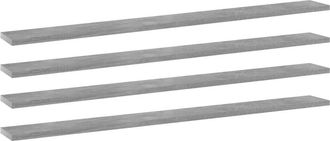 Generic 4X B&uuml;cherregal, Brett Wandboard, Wandregal Regal, Regalboden Wand, Board Ablage, H&auml;ngeregal, Schweberegal, Holzwerkstoff (Wei&szlig; 40x10x1,5cm) (100 x 10 