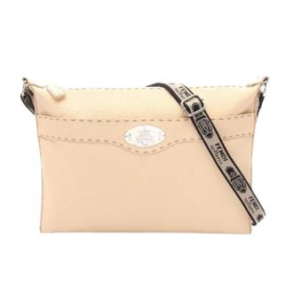 Fendi Pre-owned Selleria Leder Schultertasche - - Pre-owned - Damen - Beige - ONE SIZE