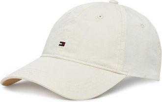 Tommy Hilfiger Cap Essential Flag Soft Cap AW0AW17632 Écru
