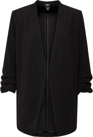 DKNY Dkny, Femme, Vestes, Noir, Taille: 38 FR Open Front Jacket
