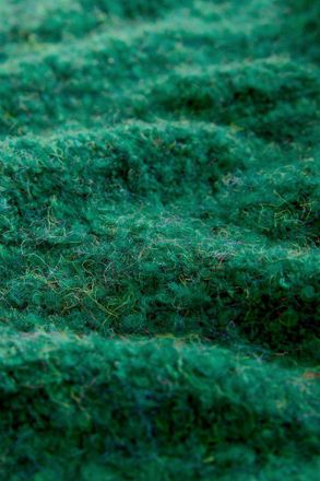 Next Strickpullover Gerippter, lang&auml;rmeliger Boucl&eacute;-Polopullover (1-tlg)