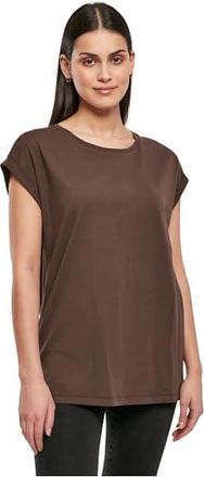 Urban Classics Ladies Organic Extended Shoulder Tee T-Shirt, Brown, XXL aux Femmes