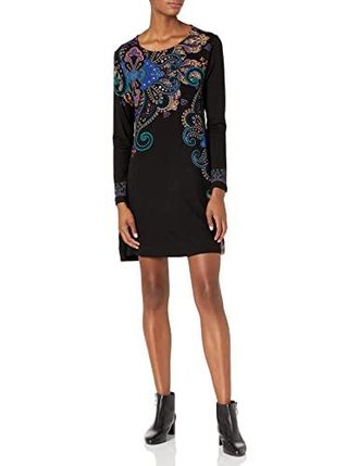 Desigual Vest_washintong Robe décontractée Femme,noir, M