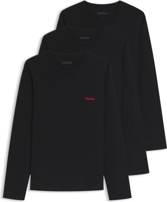 HUGO BOSS Herren Ls-Shirt Rn Triplet Longsleeve, Black1, XXL EU
