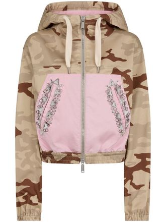 Dsquared2 veste imprim&eacute;e &agrave; capuche - Tons neutres