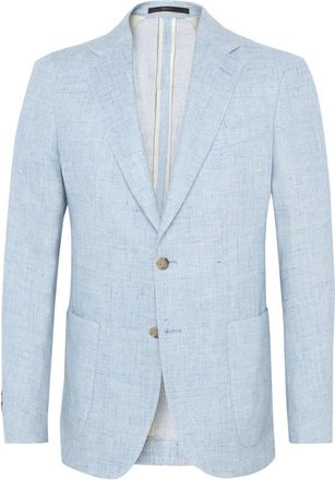 Windsor Einreiher-Sakko aus einem Leinen-Baumwolle-Mix in