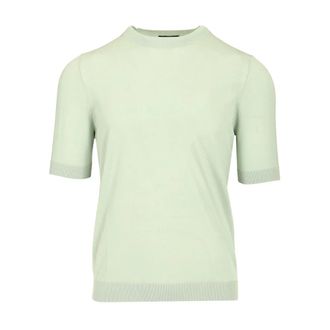 Ballantyne Slim-Fit T-Shirt aus Ice Cotton Strick - - Knitwear - Herren - Gr&uuml;n - 2XL
