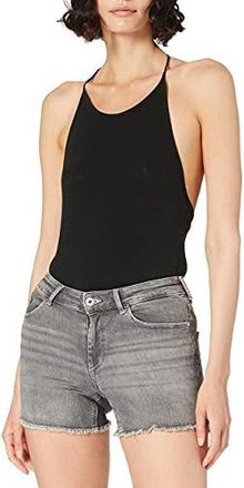 Only ONLBLUSH Short en Jean pour Femme Taille Moyenne Coupe Normale, Medium Grey Denim, XL