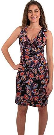 Coline Robe dété imprimé Fleuri - Couleur : Noir - Taille : XXL