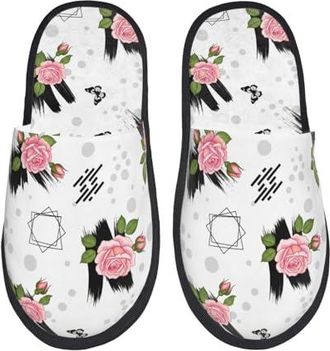 Generic Chaud Pantoufles Amour de Roses papillon Chausson Maison L&eacute;g&egrave;re Chaussons dint&eacute;rieur pour Int&eacute;rieur Ext&eacute;rieur Hiver L