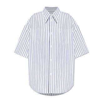 Ami Femme, Blouses et Chemises, Bleu, Taille: 36 FR Chemise &agrave; Rayures