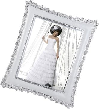 Healifty Rosen Bilderrahmen Silber aus Feinem Harz Kreativer Fotorahmen f&uuml;r Schlafzimmer Wohnzimmer Tischdekoration