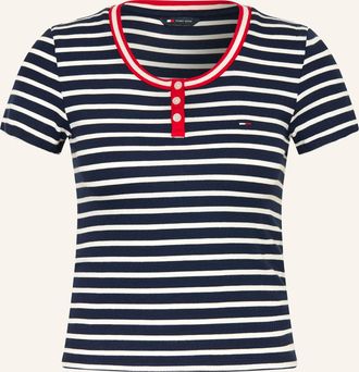 Tommy Jeans Henley-Shirt blau