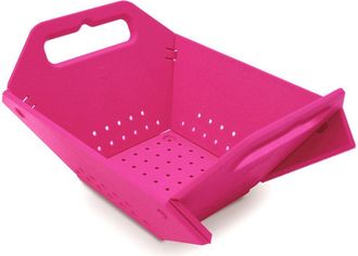 Joseph Joseph Faltbares Abtropfsieb, platzsparend, energiesparend, Pink