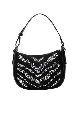 Faina Schultertasche mit Strass Damen schwarz