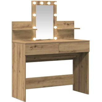 vidaXL Coiffeuse ch&ecirc;ne artisanal 100 x 40 x 130 cm Bois ding&eacute;nierie Vidaxl