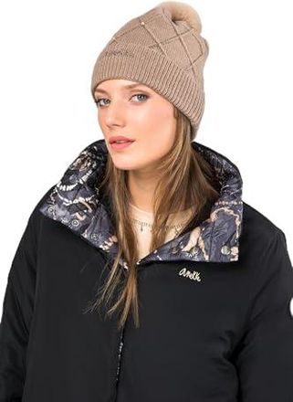 Anekke Bonnet tricot&eacute; pour femme | Douceur et style | Accessoire d&eacute;contract&eacute;, beige, Taille Unique
