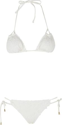 Miss Bikini Femme, Maillots de bain, Blanc, Taille: 40 FR Bikini Triangolo Slip