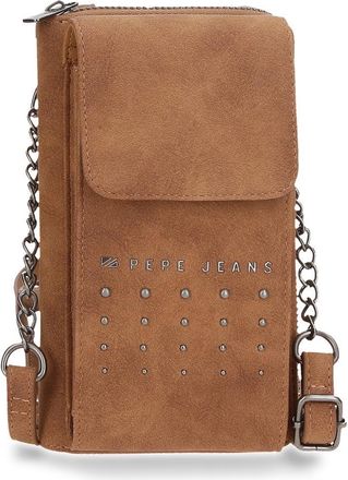 Pepe Jeans London Holly Umhängetasche Klein Braun 11x20x4 cm Kunstleder, braun, Talla única, Kleine Umhängetasche